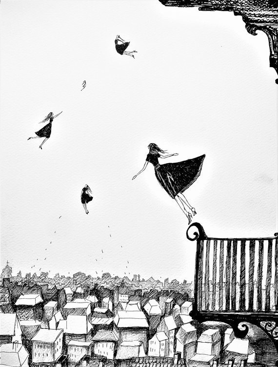 Lightness-drawing a Pen of Artist Adrian Laube-picture on Paper A3 - Etsy