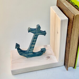 Boat Bookends White and Navy | Nautical Bookends | Boat and Anchor ...