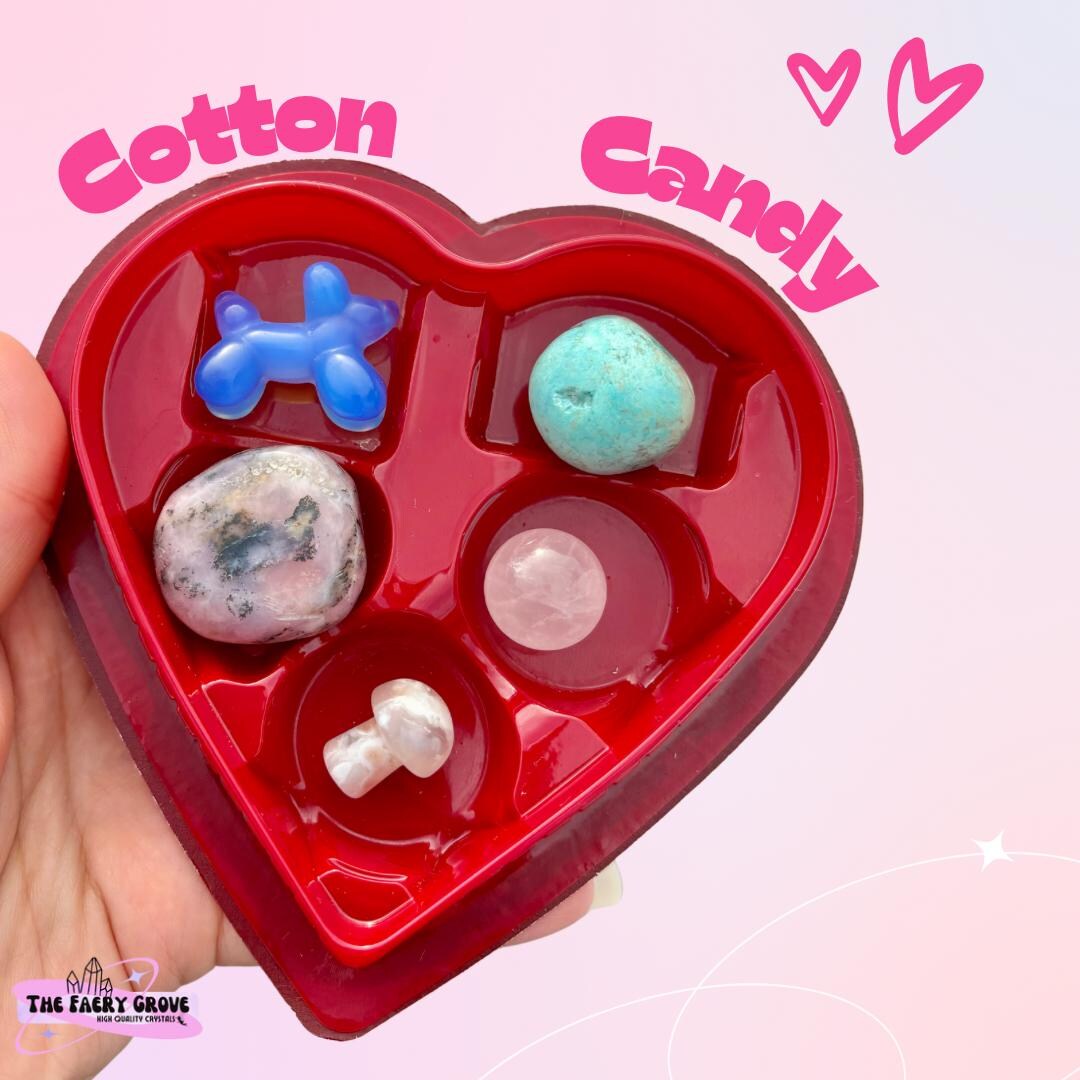 Cotton Candy Crystal Heart Boxes Valentine's 2024 - Etsy