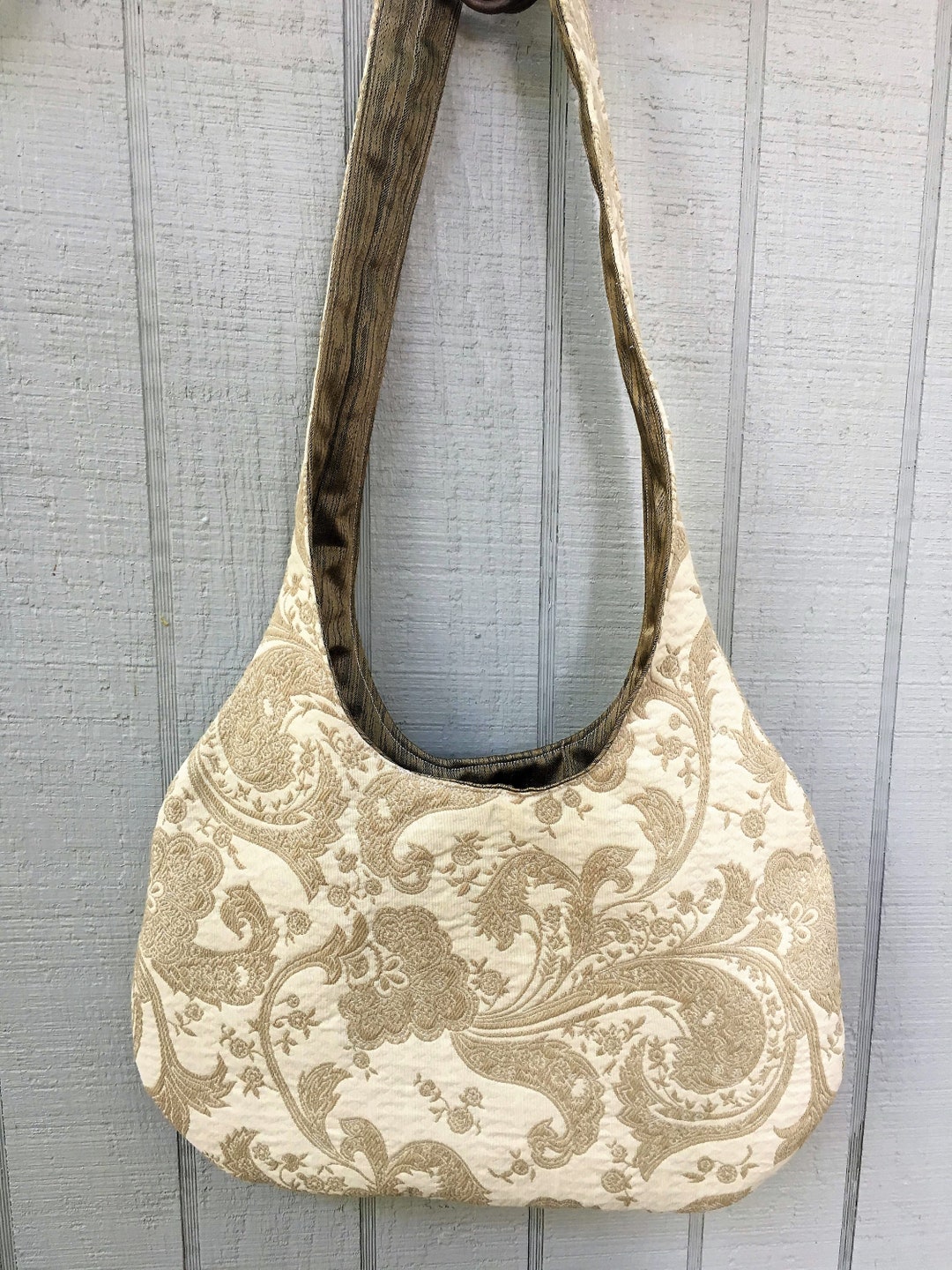 Upcycled Purse With Recycled Materials, Handmade Bag, Roomy Tote ...