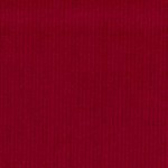 Red Corduroy Fabric by Fabric Finders - Etsy