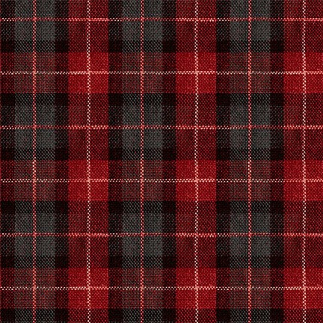 Red Lumber Checks Fabric by Michael Miller - Etsy