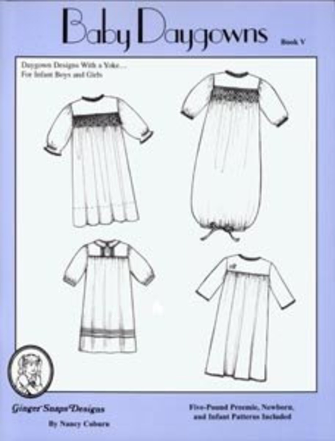 Baby Daygowns Book V Patterns by Ginger Snaps Designs - Etsy