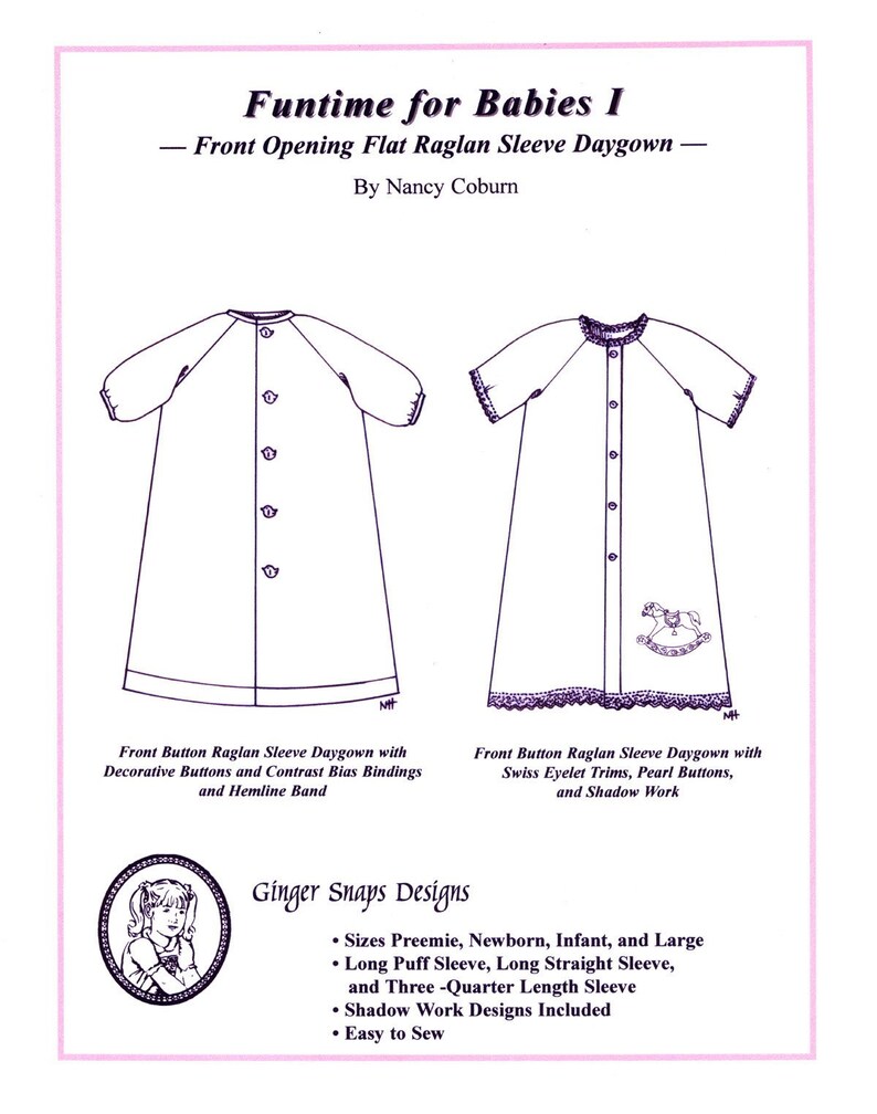 Funtime for Babies I Pattern by Ginger Snaps Designs - Etsy