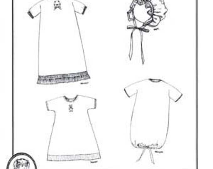Preemie Daygowns and Bonnets Pattern by Ginger Snaps Designs - Etsy