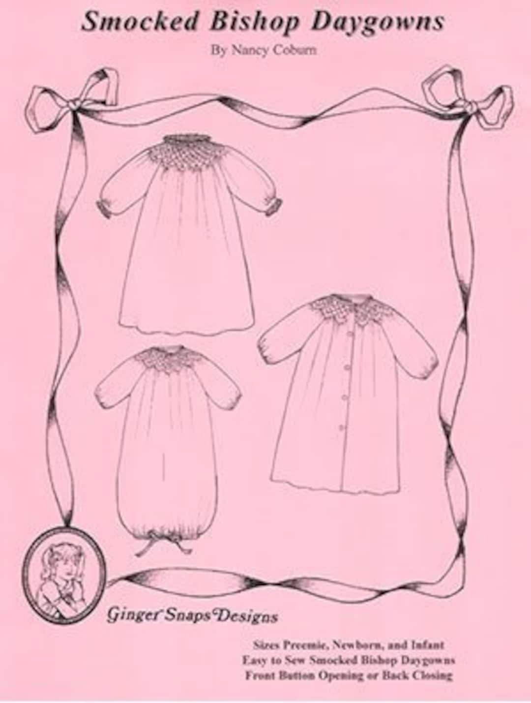 Smocked Bishop Daygowns Pattern by Ginger Snaps Designs - Etsy