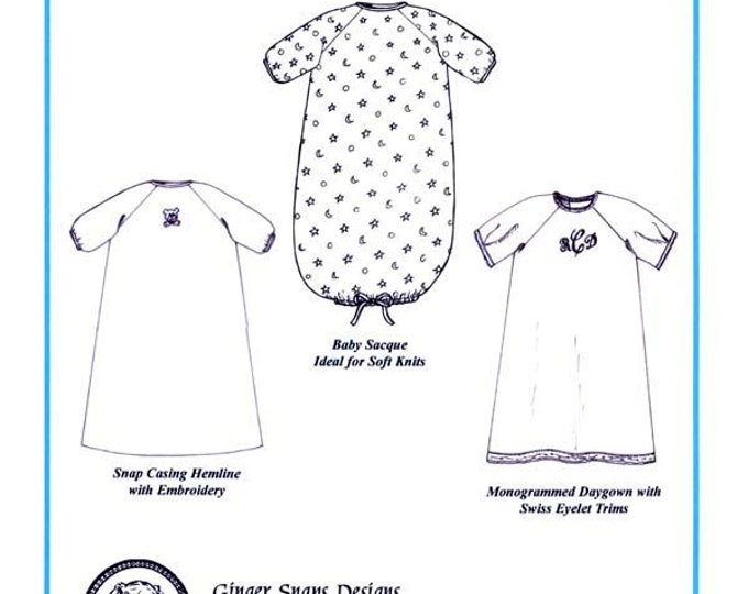 Baby Daygowns Book VII Patterns by Ginger Snaps Designs - Etsy