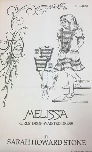 Melissa Pattern by Sarah Howard Stone - Girls' Drop-waisted Dress - Etsy