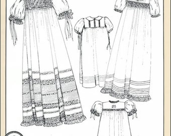 Heirloom Christening Gowns I Patterns by Ginger Snaps Designs - Etsy