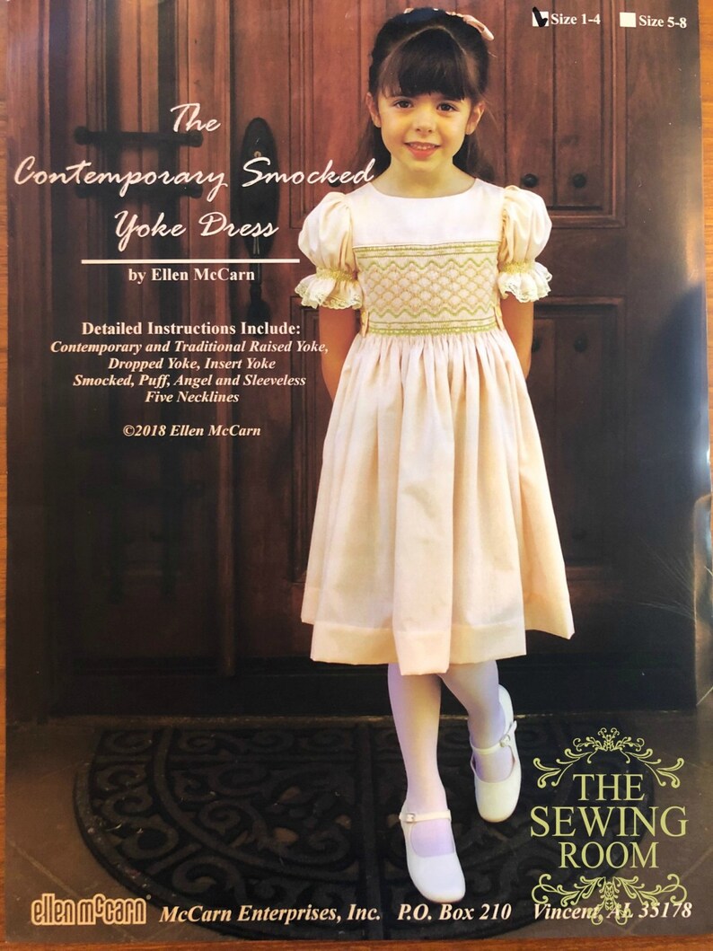 Contemporary Smocked Yoke Dress Pattern by Ellen Mccarn - Etsy