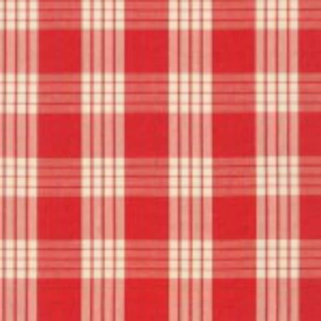Red Palaka Plaid Fabric From Robert Kaufman - Etsy