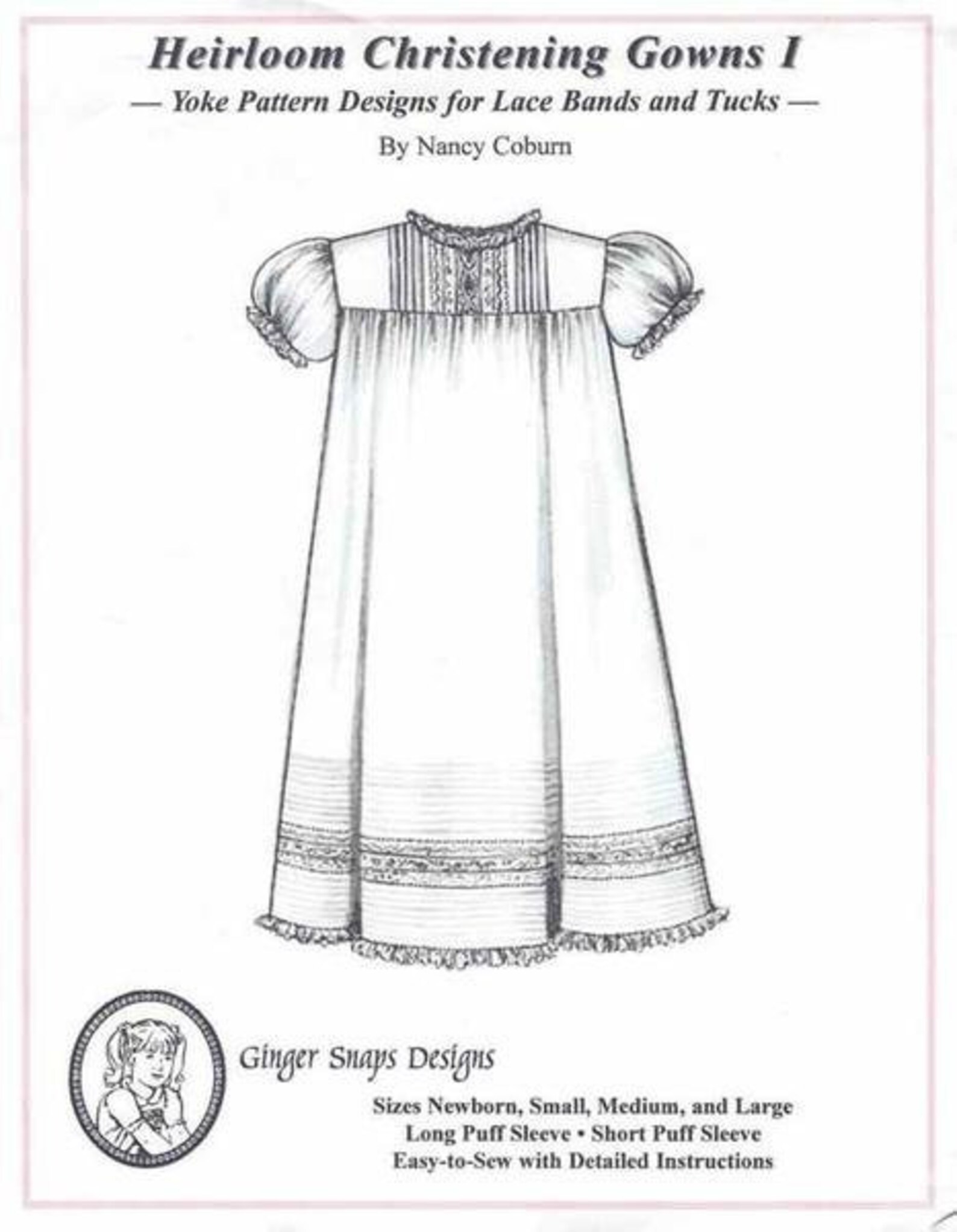 Heirloom Christening Gowns I Patterns by Ginger Snaps Designs | Etsy