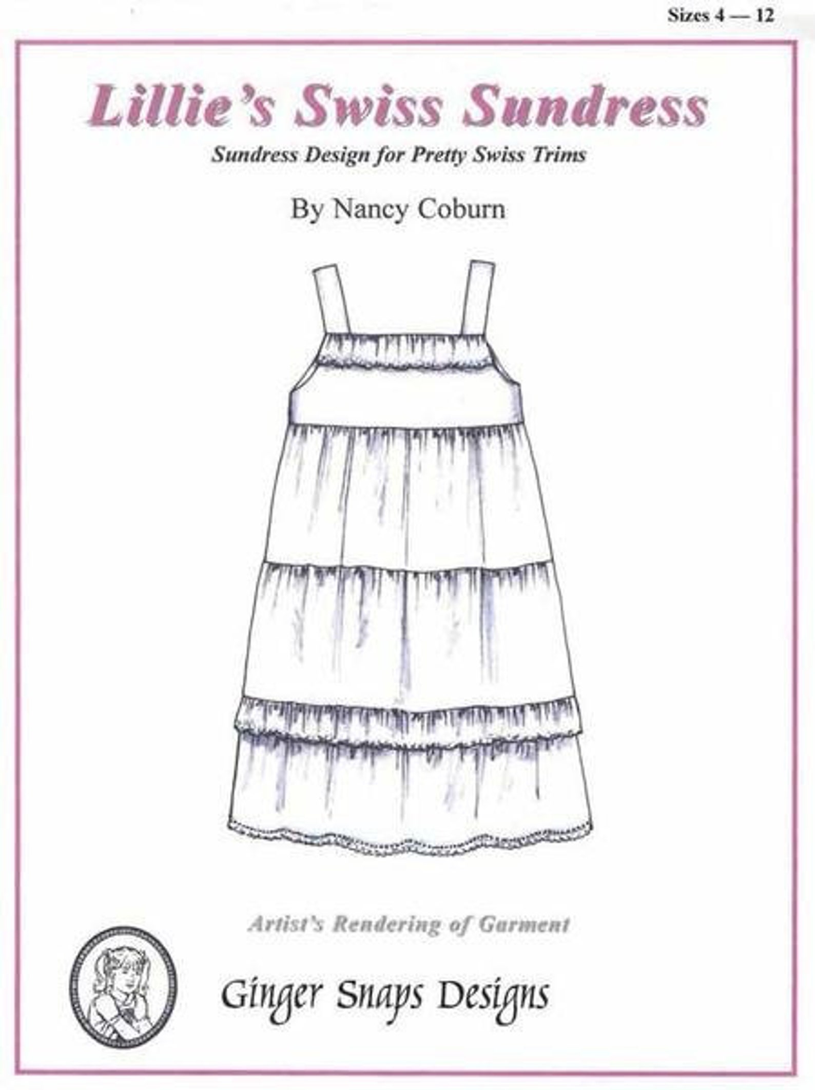 Lillie's Swiss Dress Pattern by Ginger Snaps Designs | Etsy