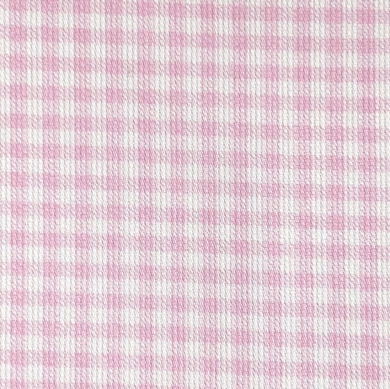 Pink Check Pique Fabric by Fabric Finders - Etsy
