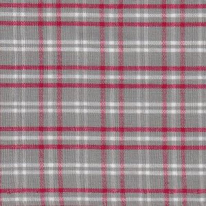 Gray Red Plaid Fabric - Etsy