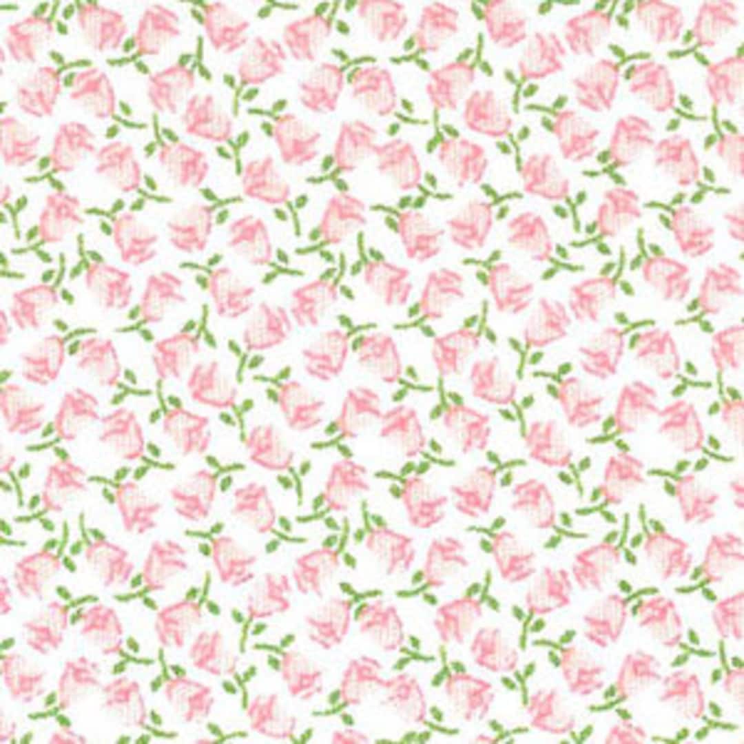 Pink Rose Fabric by Fabric Finders 2038 - Etsy