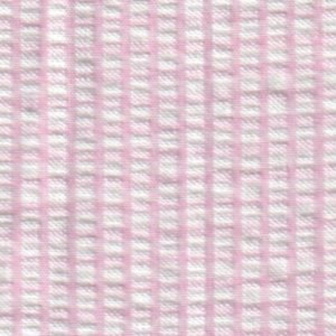 Pink Check Seersucker Fabric by Fabric Finders - Etsy