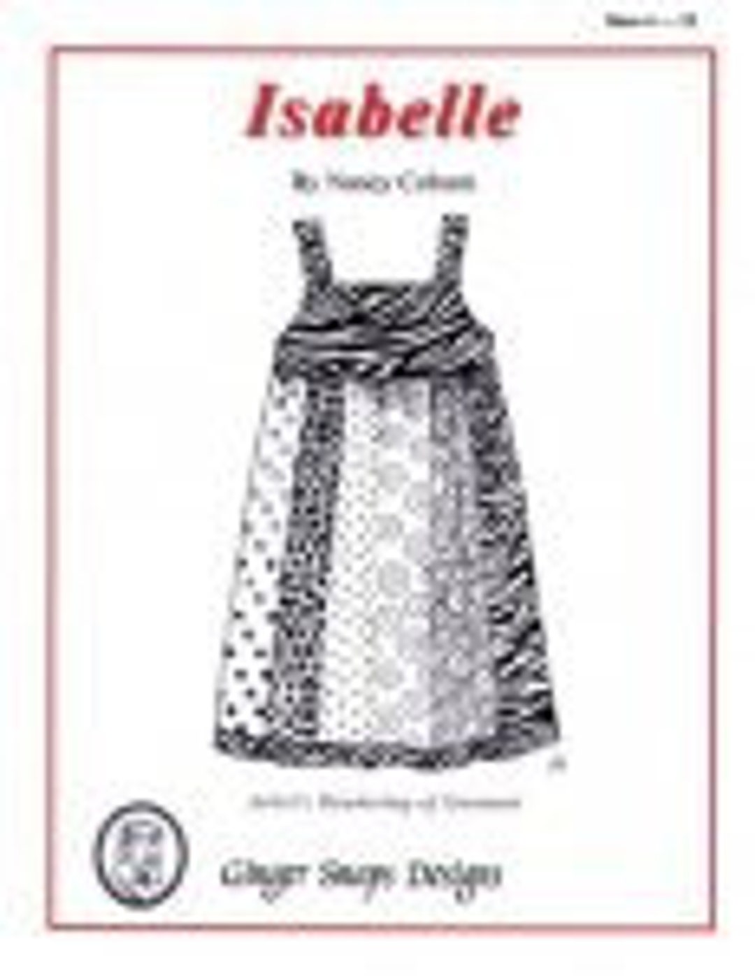 Isabelle by Ginger Snaps Designs - Etsy