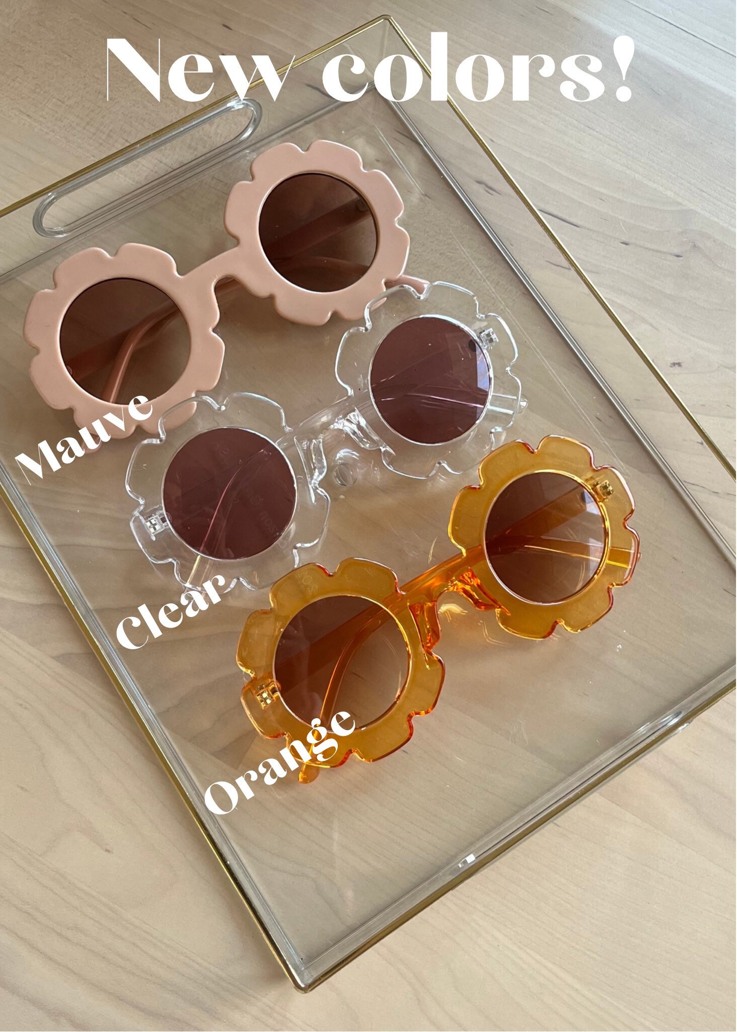 Flower Sunnies | Little Girl Hippie Sunglasses | Party Favor ...