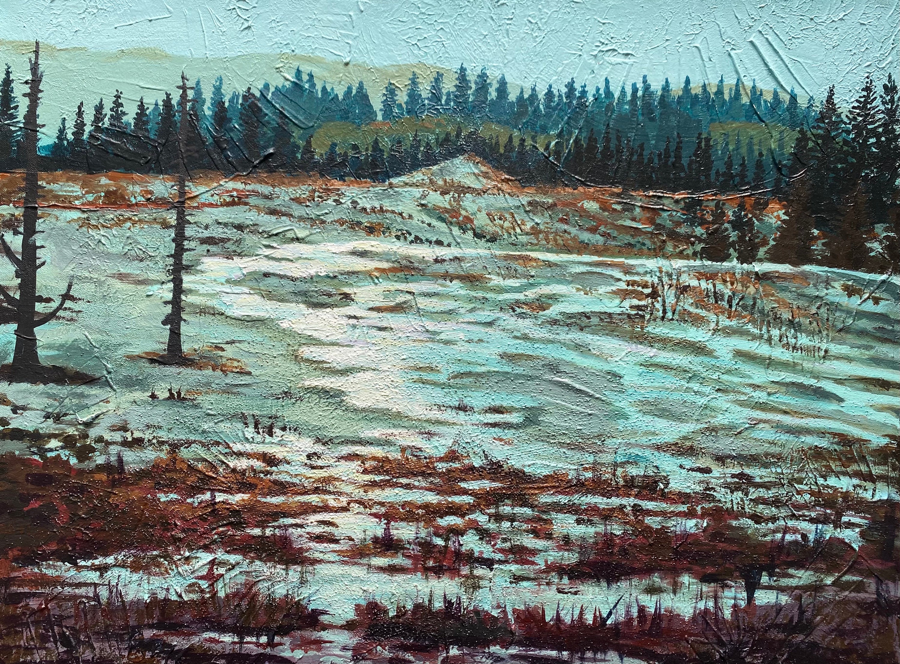 Geyser Field // Art Print of Painting by Wisconsin Artist Alexandra ...