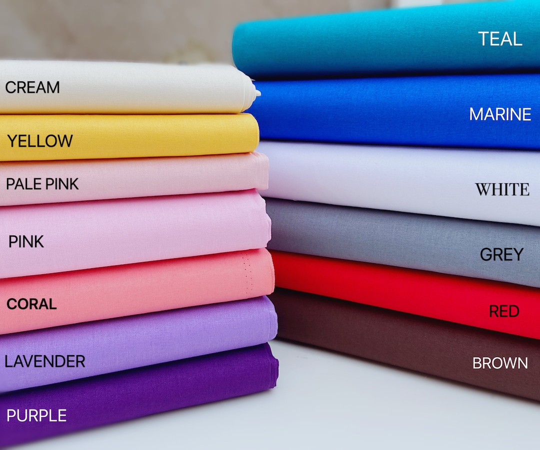 High Qualityplain Color Cotton Fabric 100% Cotton - Etsy