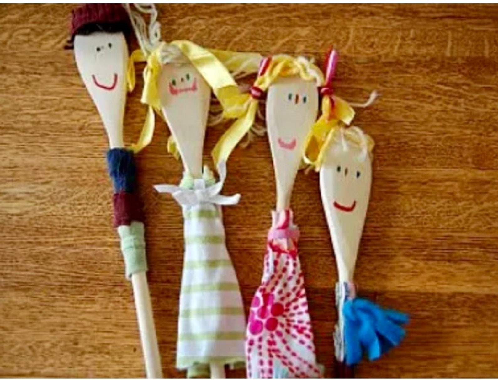 Childrens Craft Kit Wooden Spoon People / Puppets . | Etsy