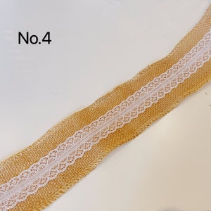 Hessian and Lace Trims Available in 5 Designs Sold per Metre. Rustic ...