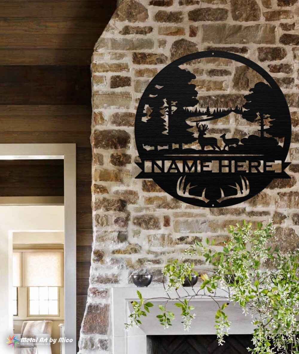 Custom Metal Hunting Sign | Etsy