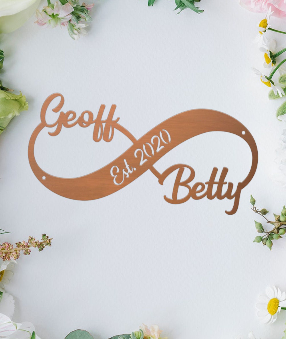 Metal Couple's Infinity Sign | Etsy