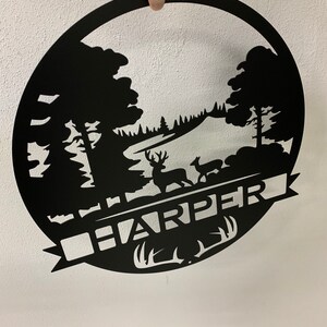 Custom Metal Hunting Sign - Etsy