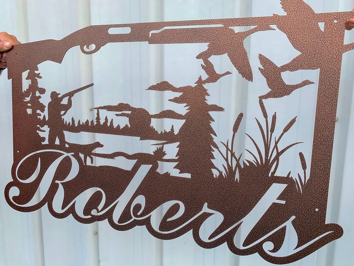 Custom Metal Duck Hunting Sign | Etsy