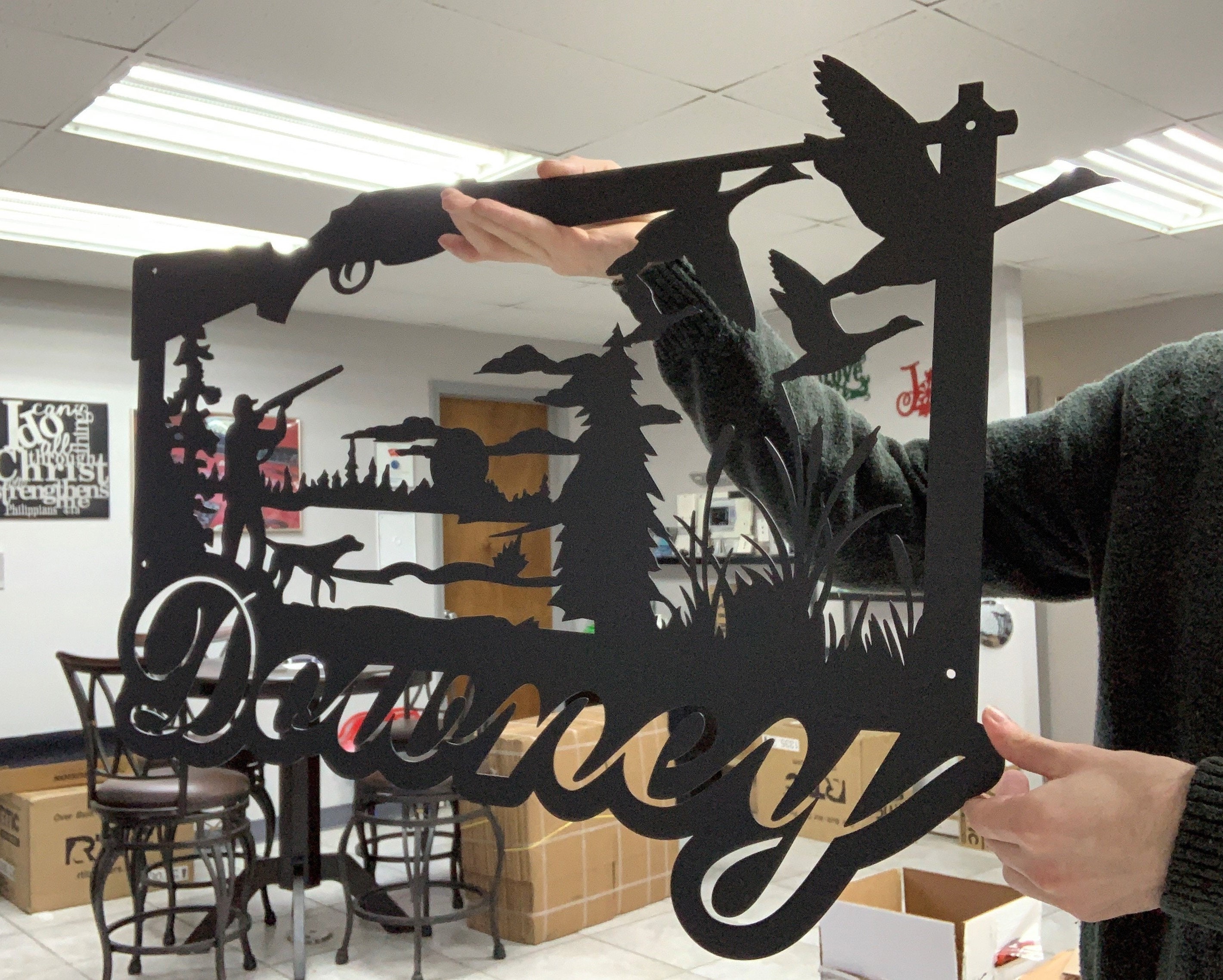 Custom Metal Duck Hunting Sign | Etsy