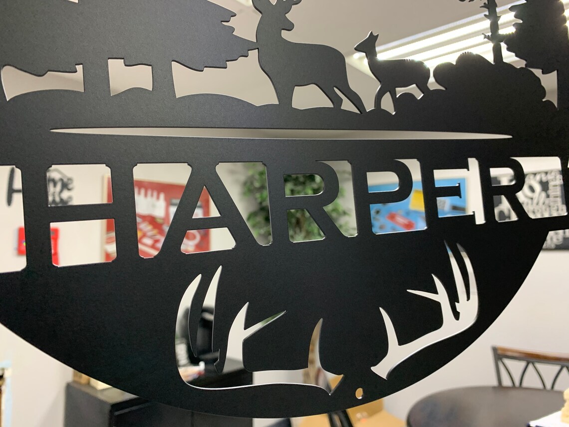 Custom Metal Hunting Sign - Etsy