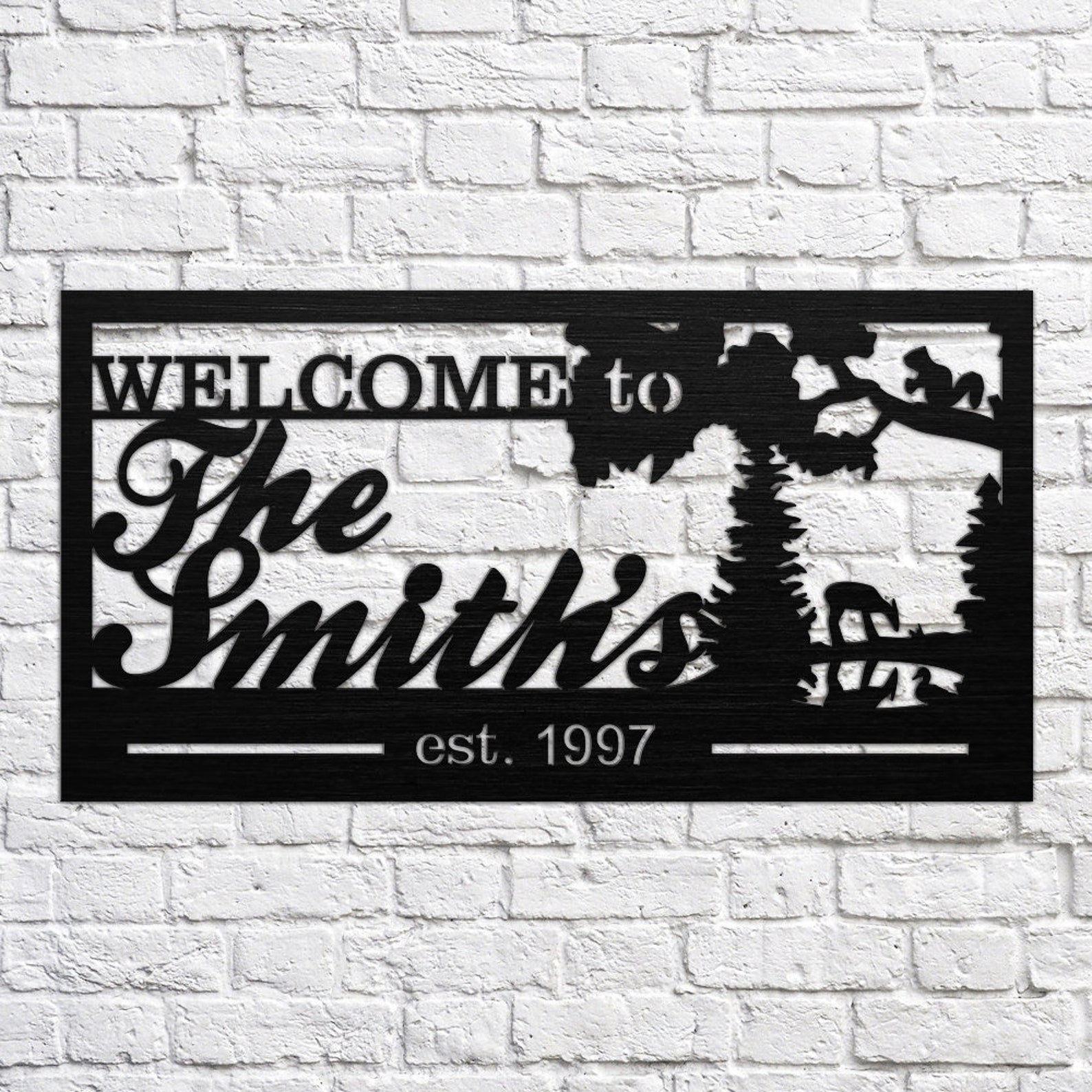 Custom Metal Welcome Sign - Etsy