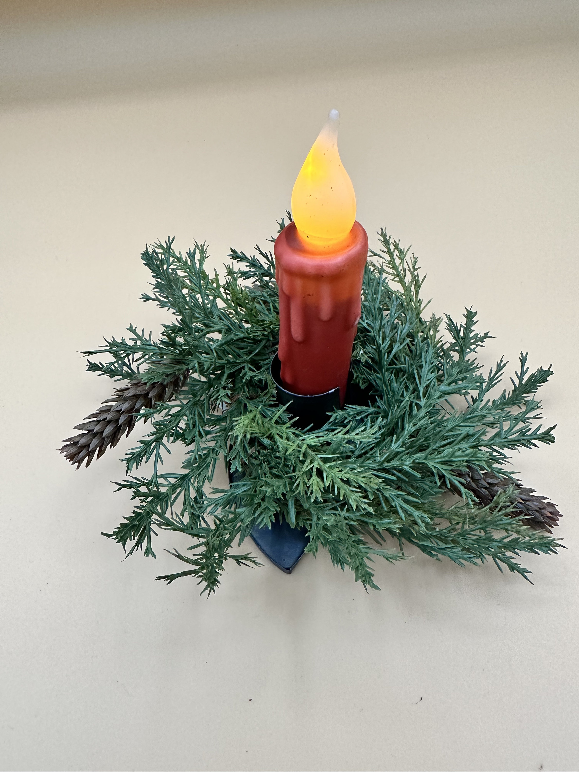 4in LED Dipped Timer Taper - Etsy