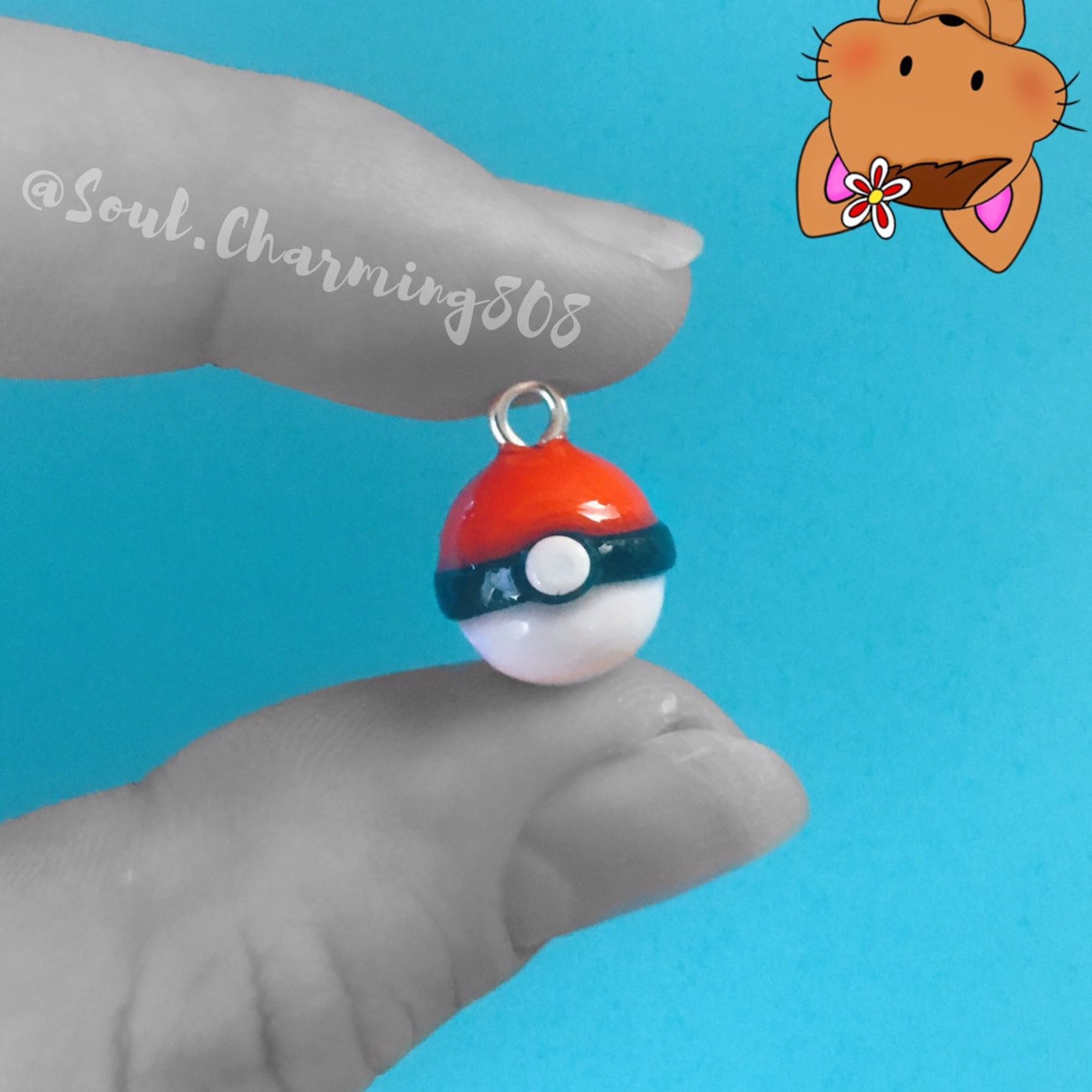 Poké Ball Charm - Etsy