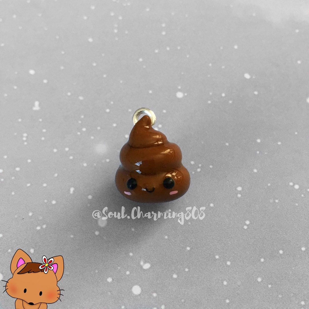 Kawaii Poop Charm - Etsy