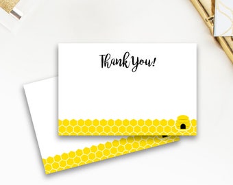 Bee thank you card | Etsy