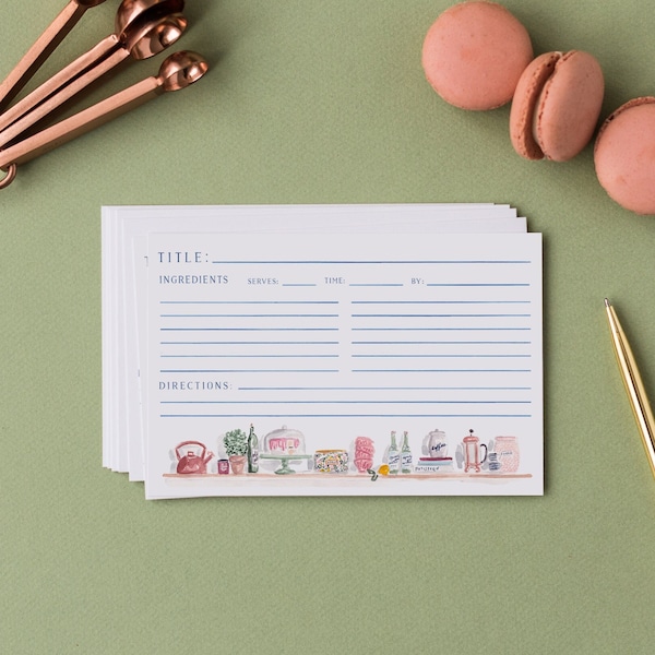 Cute Recipe Cards - Etsy