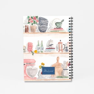 Kitchen Shelves Recipe Notebook - Etsy