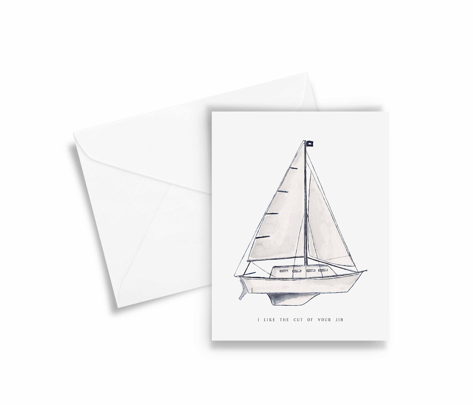 Cut of Your Jib Note Card - Nautical Card, Sailing Card, Friendship ...