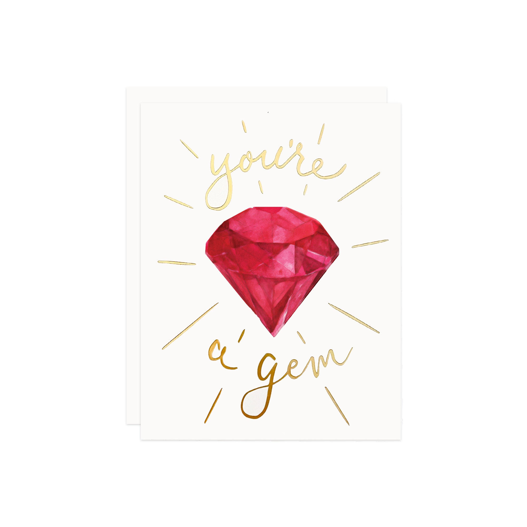 You're a Gem Greeting Card Friendship Card Gem Card - Etsy