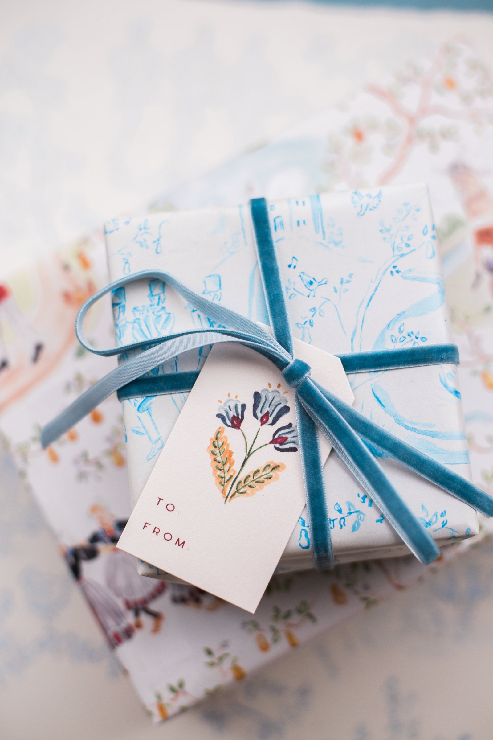Deluxe Gift Tags With Ribbon Block Print Gift Tags - Etsy