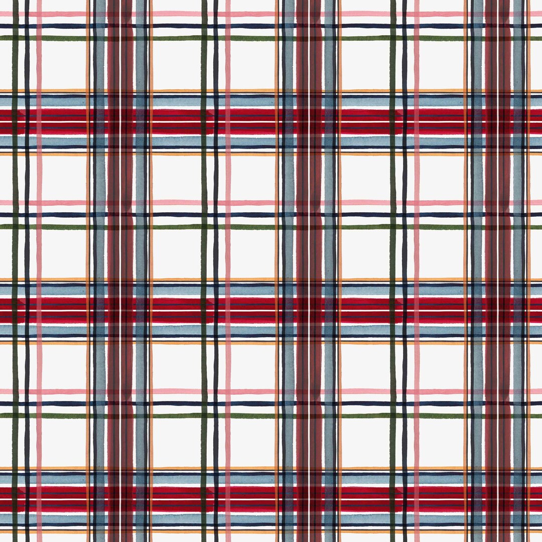 Christmas Wrapping Paper - Holiday Plaid, Red Plaid, Tartan Plaid ...