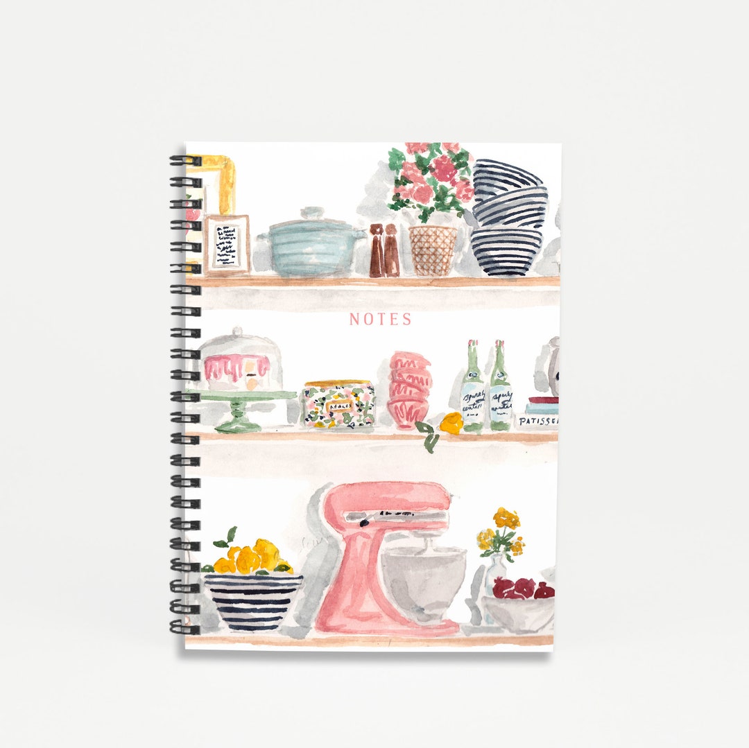 Kitchen Shelves Recipe Notebook - Etsy
