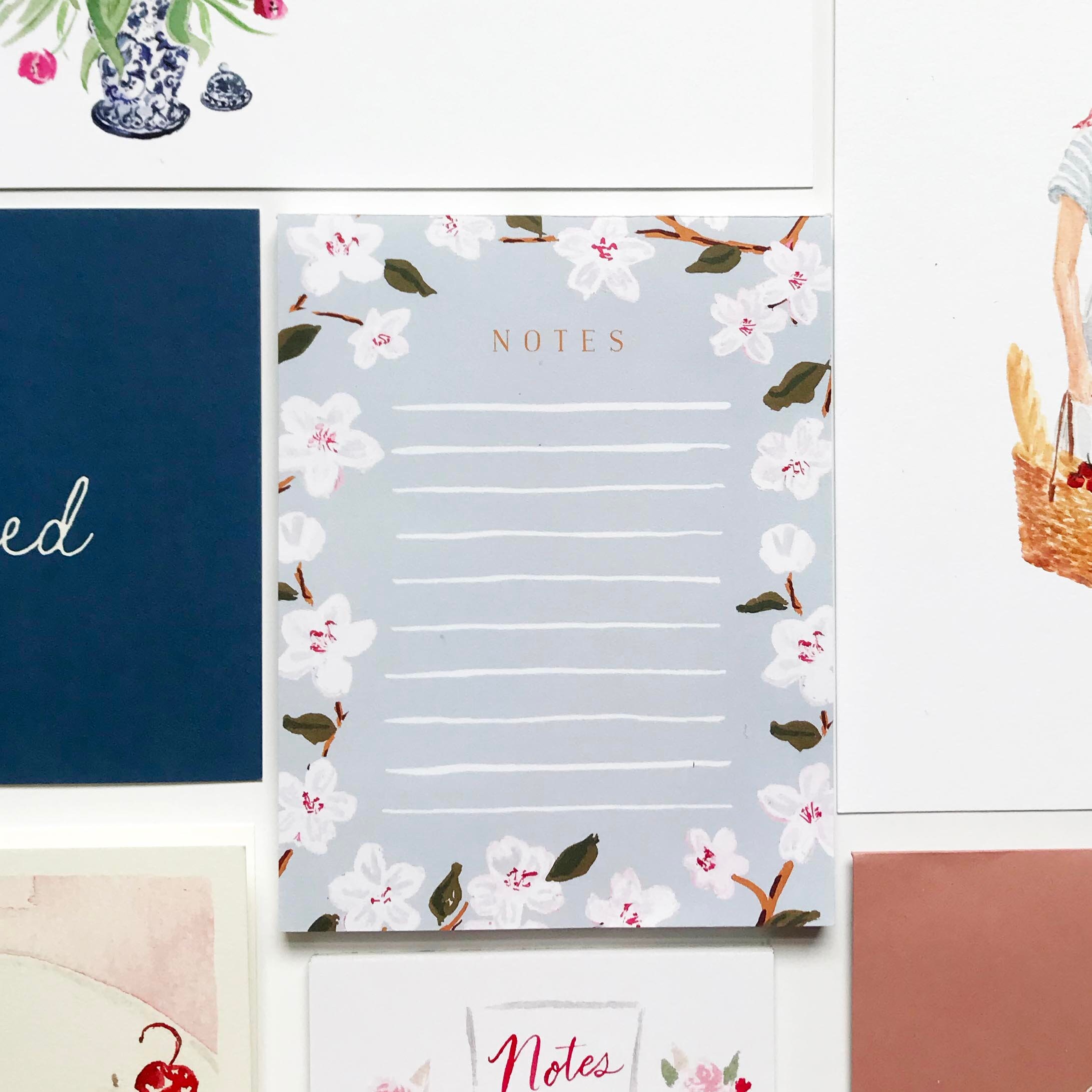 Cherry Blossoms Notepad - Etsy