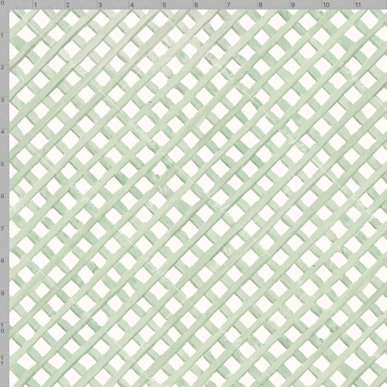 Christmas Wrapping Paper - Lattice Gift Wrap, Green Trellis Holiday ...