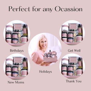 Organic Spa Gift Set for Women Gift Mom, Spa Gift Basket, Spa Gift Box ...
