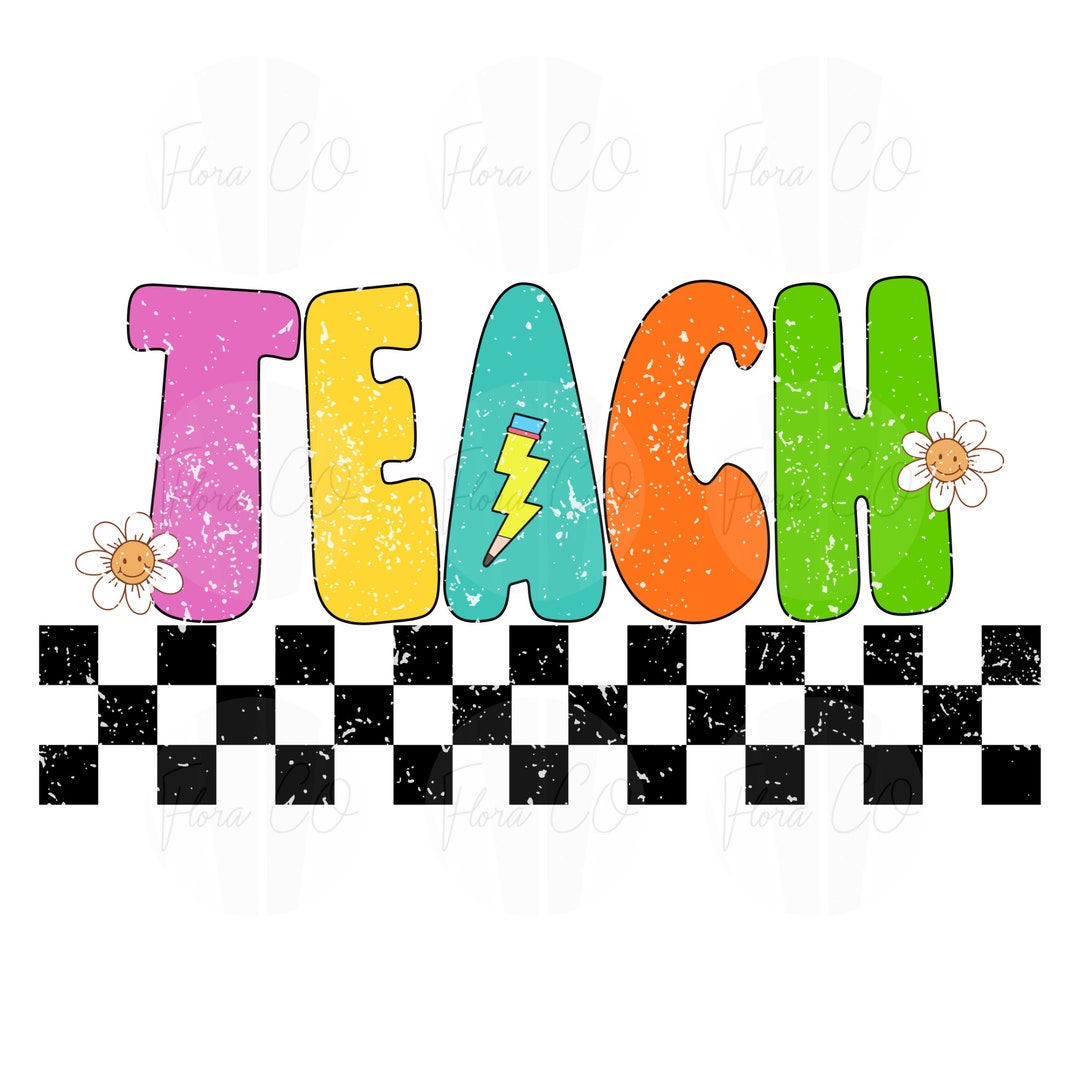 Retro Teacher PNG, Teacher Png, Checkered Teacher Png, Teacher ...