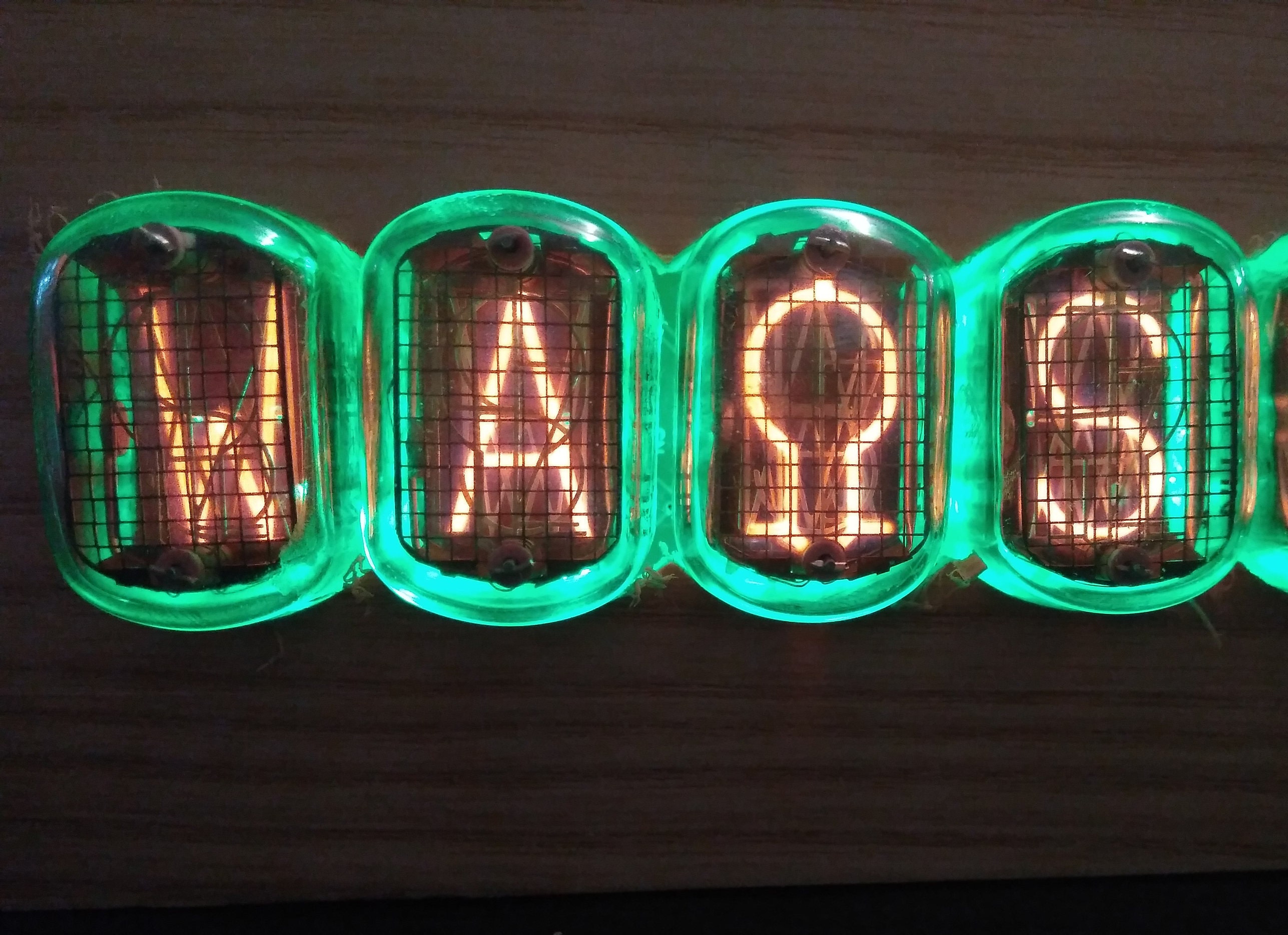 Nixie Tube Custom Sign, Vintage Tube Name Sign, Digital Sign OOAK Man ...
